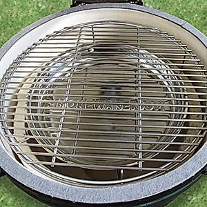 SMOKEWARE Stainless Steel Drip Pan - Big Green Egg Grilling Accessory, 14-inch Diameter