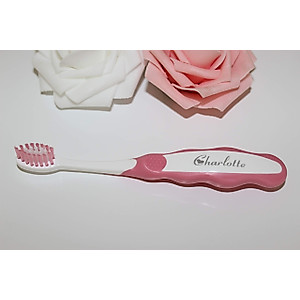 Personalized Toothbrush Kids Manual Toothbrush Age 2-6 4 Color Variety Pack Any Name/Message Engraved 4 Pack - Personalized Gift