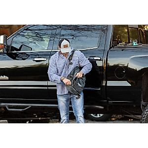 Insights Fishing Versatile One Shoulder Sling Pack - Dual Access Pack Entry Holds 3600 or 3700 Size Tackle Boxes