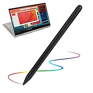 Evach Stylus Pens for Lenovo Yoga Tab Pencil, Active Stylus Pen for Touch Screen Tablet with 1.5mm High Sensitivity Tip Pencil for Lenovo Yoga Tab Pen,Dark Black