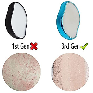 Bleam Crystal Hair Eraser, ANTAND Hair Removal Device 3rd Gen 2023 Magic Painless Exfoliation Hair Remover Tool for Women Men Leg Arm Back, Eco-Friendly Reusable Hair Eraser for Soft Smooth Skin