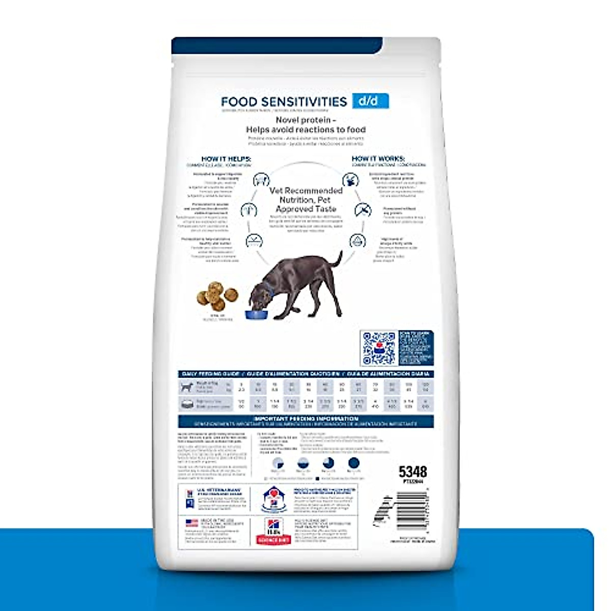 Hill's Prescription Diet d/d Food Sensitivities Potato & Venison Formula Dry Dog Food, Veterinary Diet, 8 lb. Bag