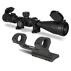 Monstrum G3 5-25x50 FFP Rifle Scope | Monstrum Extended Length Offset Scope Mount | 30 MOA | Bundle