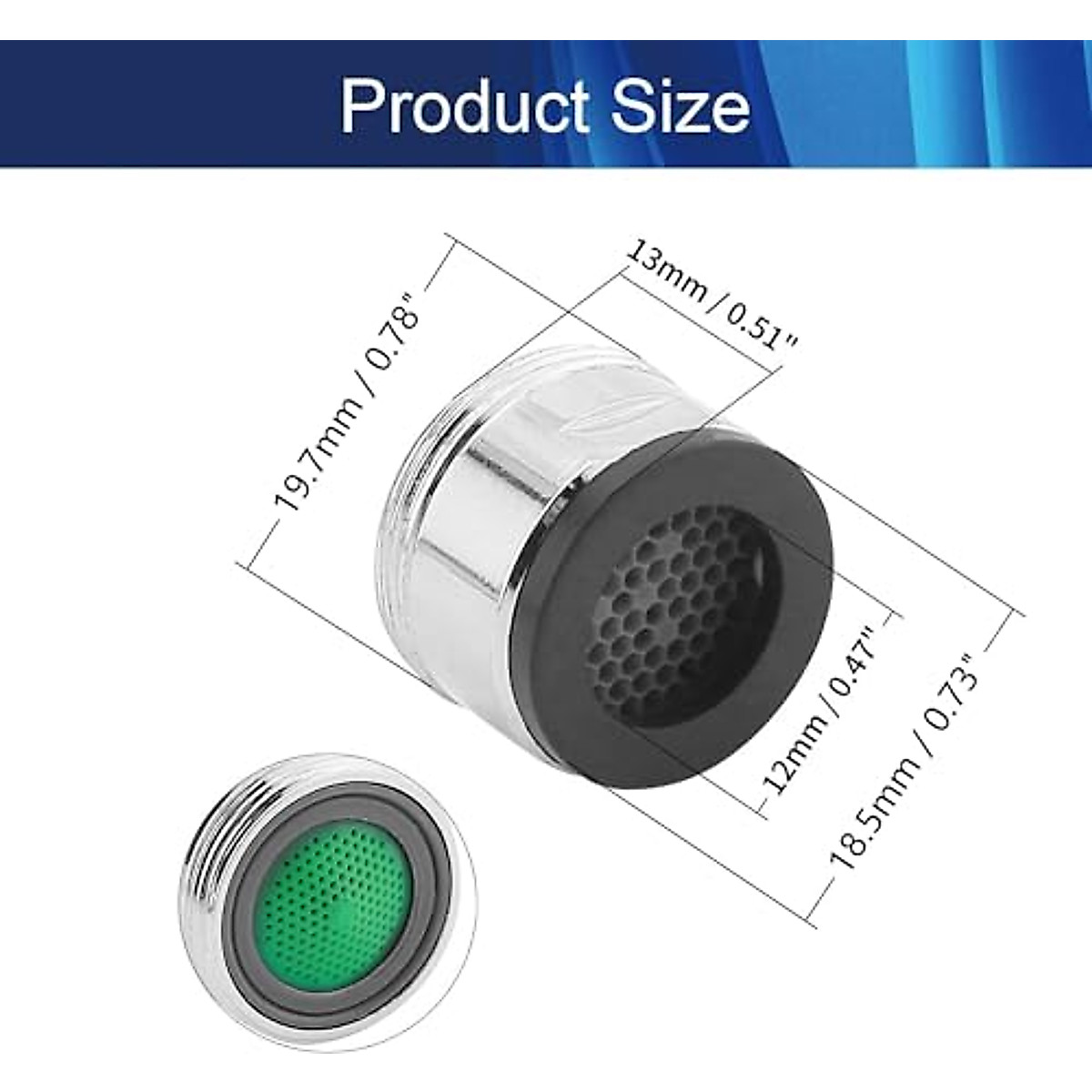 Juvielich 3PCS 20mm Faucet Aerators Faucet Flow Restrictor Replacement Parts Insert Sink Aerator for Bathroom or Kitchen