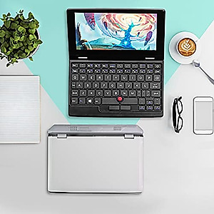 ZWYING 【Win 11/MS 2019office】 All Metal 7.0 inch Touch Screen Ultra-Light Mini Laptop High-Speed CPU J4105 12G RAM/256GB SSD High-Performance Notebook Computer (256GB SSD)