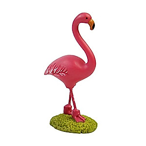 NOLITOY 1pc Birds Art Wedding Decor Plant Garden Figure Flamingo Small Terrarium Figurine Potted Plant Decoration Figurines Home Decor Cake Toppers Kids Decor Miniature Child Animal