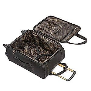 American Tourister Belle Voyage Softside Luggage with Spinner Wheels, Black, Carry-On 21-Inch