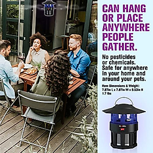 Bell+Howell Monster Trapper 1923 Vacuum-Based Trap for Bugs and Insects, No Zapping Noise, Whisper-Quiet, 100% Chemical-Free, Pest Killer As Seen On TV, 8.5" x 7.5"