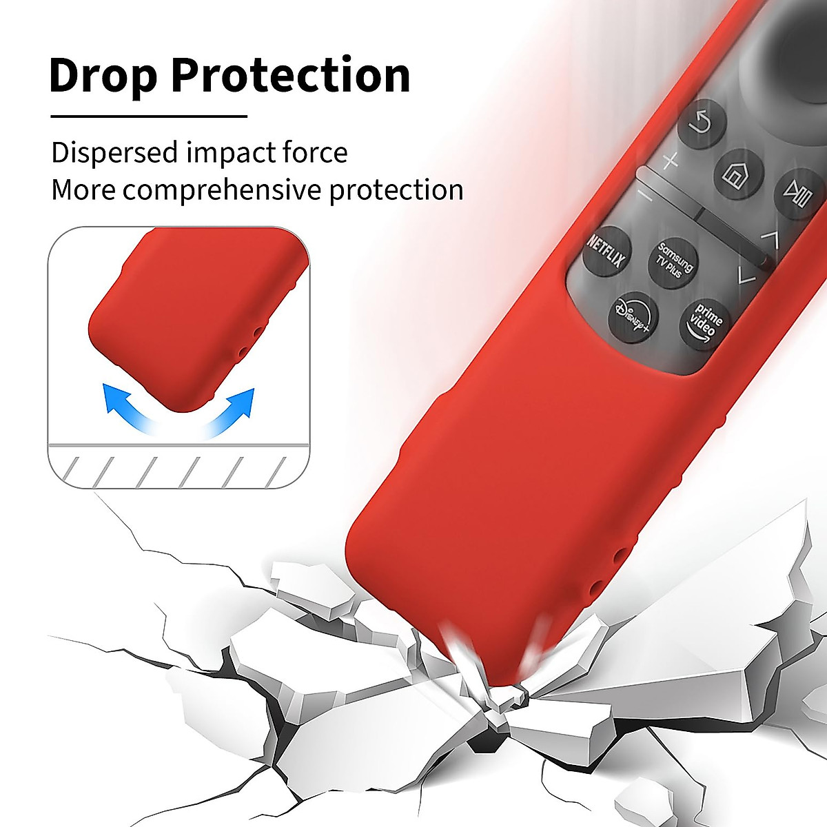 2023 Samsung Smart TV Solar Remote BN59-01432 BN59-01436B BN59-01392B TM2360E TM2360F Silicone Protective Cover with Lanyard(Mint Green)