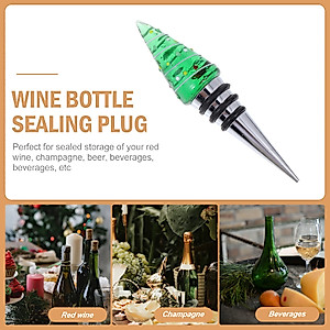 Hemoton 1pc Christmas Wine Corks Christmas Wine Stopper Wine Bottle Cover Easy to Use Wine Stopper Snowman Wine Stopper Crack-Proof Stopper Wedding Wine Cabinet Tool Sealer Gift Zinc Alloy