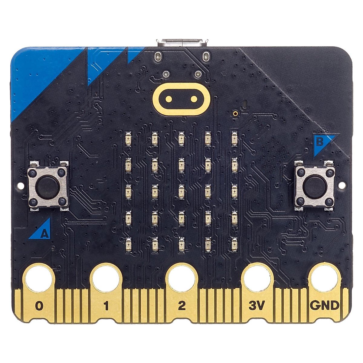Multicomp Pro BBC Micro:bit Starter Kit with V2.2 Micro:bit Board, User Guide, Protective Case, Battery Holder with On/Off Switch, USB Cable and 2 x AAA Batteries