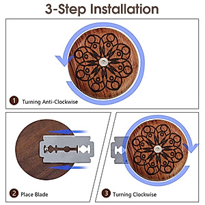 FEYKOONS UFO Bread Lame Cutter for Homemade Sourdough Bread Bakers, Cutting Bread Scoring Knife Razor Cutter Slashing Tool, Great Gift for Artisan Bread and Baguette Makers (Circle)