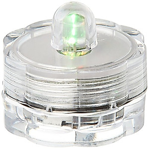 Bluedot Trading Submersible Tea Lights for Parties, Centerpieces, and Wedding Decorations / Valentine's day ~ Use Underwater ~ Battery-Operated LED Lights - Multi-Color, 10-Pack