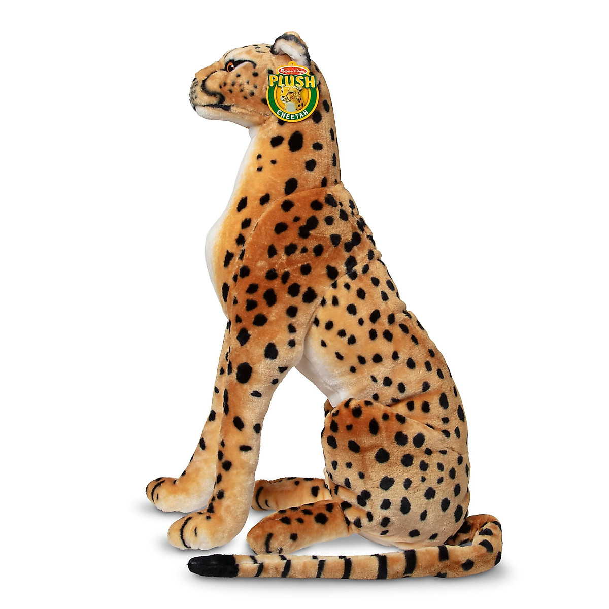 Melissa & Doug Giant Cheetah - Lifelike Stuffed Animal (Stands Nearly 3 Feet Tall)