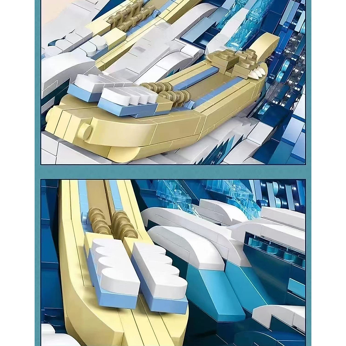 LITTCO Micro Building Blocks Mini Blocks Building Toys DIY Bricks Toys Building Sets for Adults or Teens Gifts (Waves)