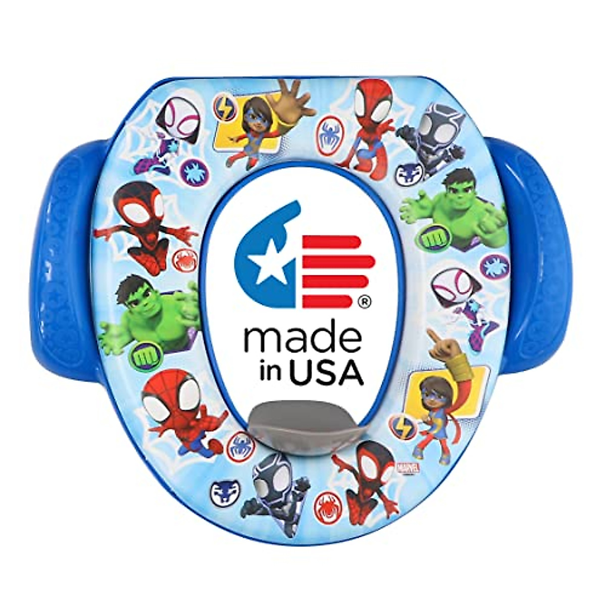 Spidey and His Amazing Friends "Team Up" Soft Potty Seat and Potty Training Seat - Soft Cushion, Baby Potty Training, Safe, Easy to Clean