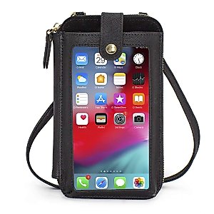 Womens Crossbody Bag Touch Screen Lightweight Small Cellphone Shoulder Purse Card Wallet Handbag