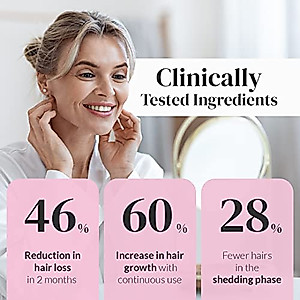 Kerotin Hair Growth Serum - Intensive Hair Growth Drops Treatment - Boost Natural and Healthy Hair Growth, Increase Hair Density, Reduce Hair Loss - Promotes Longer and Thicker hair - 3 Months