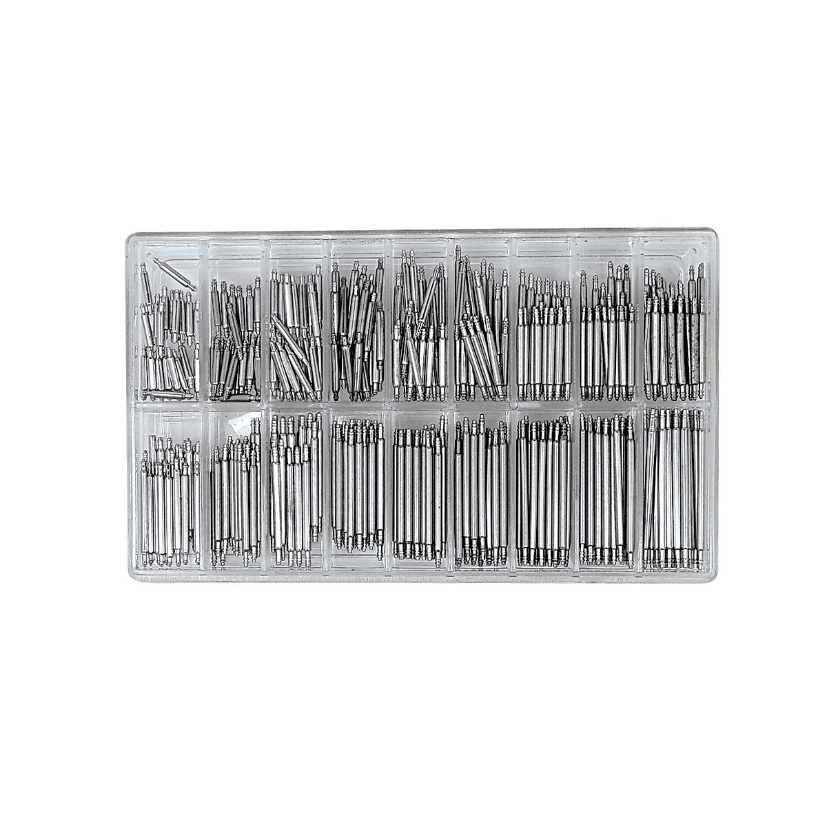SE 360-Piece Professional Stainless Steel Spring Bar Set for Watches - Assorted Sizes with Storage Box - JT6322WP