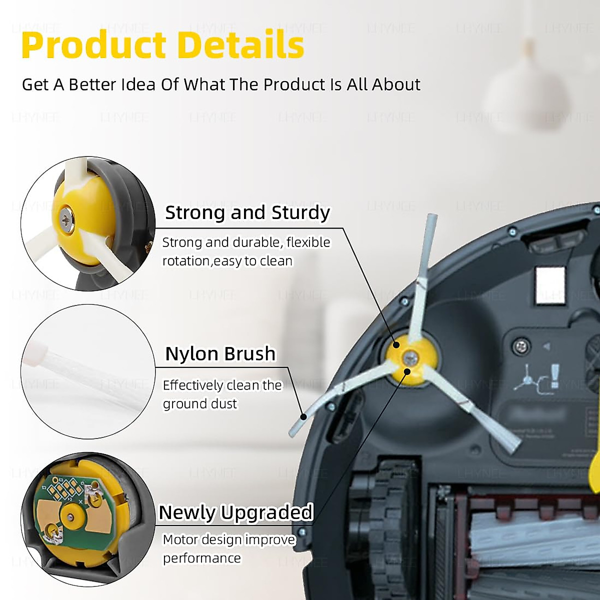 LHYNEE Side Brush Motor