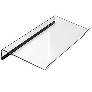 Egchi Computer Keyboard Stand PC Keyboard Stand, Acrylic Tilted Keyboard Stand for Ergonomic Typing Clear Keyboard Tray for Easy Typing and Working, Keyboard Holder with Silicone Non-Slip Case