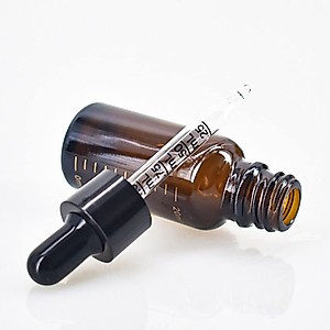 Scale Dropper Bottle, 5ml-100ml Empty Liquid Pipette Bottle, Amber Glass Bottle, Refillable Bottles, Vials Essential Oil Bottle, Perfume Bottle(10ml)