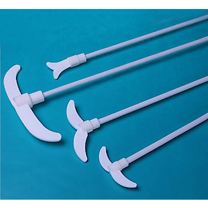 PTFE Electric Stirring Rod Overhead Stirrer Mixer Shaft Anchor Paddle for Flask in Lab (400MM)