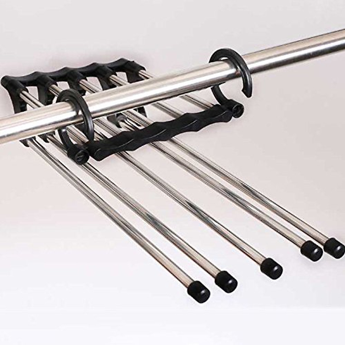 OKOKMALL US--Space Saver Hangers Organizer Pant Trouser Stand Rack Magic Hanger 5 In 1 New