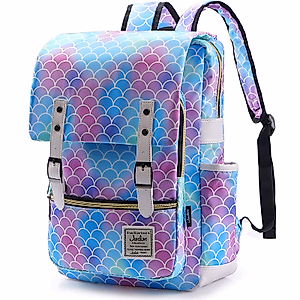 Junlion Slim Laptop Backpack College Student School Bag Travel Rucksack Daypack Cow One Size