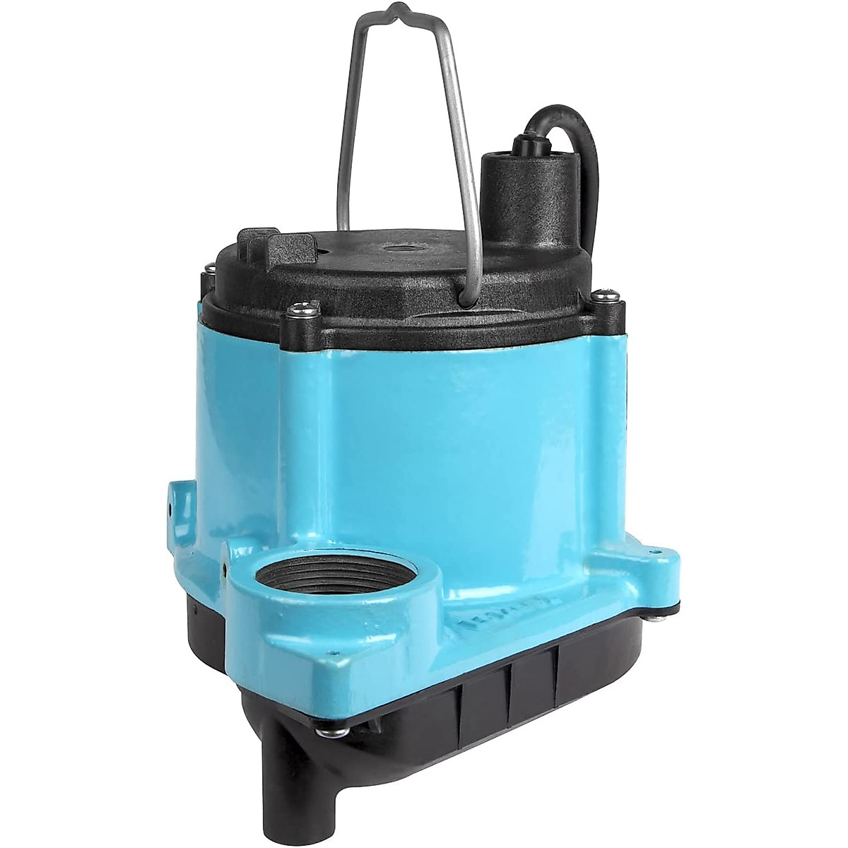 Little Giant 6-CIM-R 115-Volt, 1/3 HP, 2750 GPH Manual Submersible Sump/Utility Pump with 25-Ft. Cord, Blue, 506274