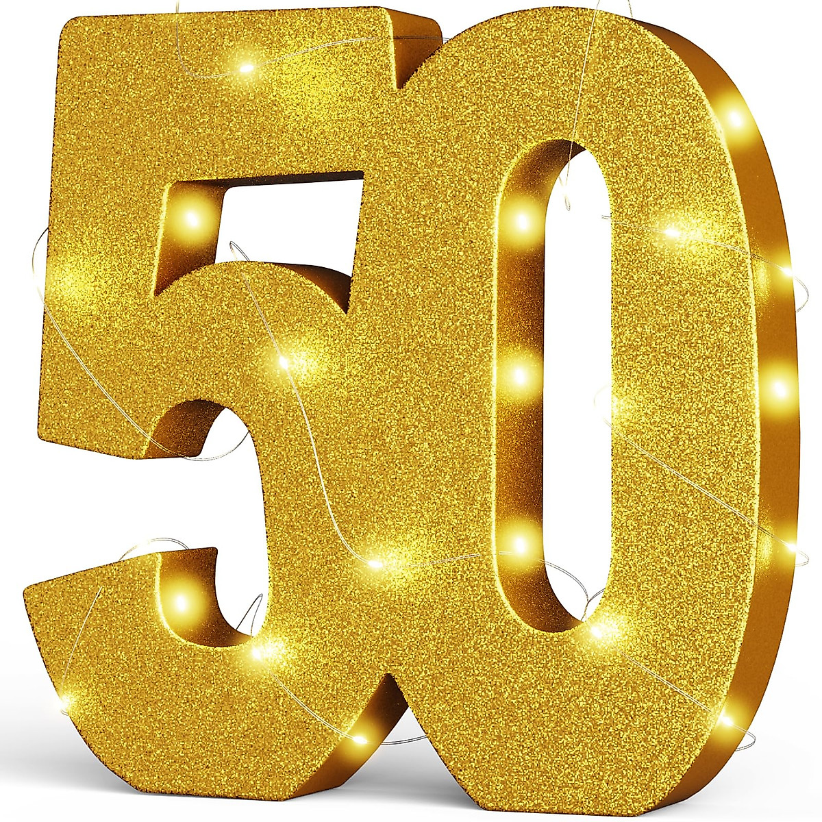 Usongshine 50th Birthday Party Decorations Anniversary 50th Centerpiece Table Decorations for Men Women(30 * 30 * 3cm)