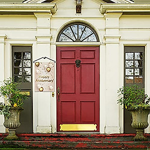 Maicaiffe Happy Anniversary Garden Flag - Wedding Anniversary / Company Anniversary Party Lawn Yard Flag, Outdoor Indoor Decor - Double Sided