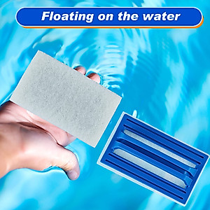 2 Pcs Sponge Swimming Pool Brush Hand Held Bath Scrubber Pool Scrub Brush Kitchen Pool Cleaning Tools Pool Tile Brush Scrub Sponges Brush for Shower Bathroom Pool Wall