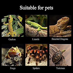 Freiomyi Reptile Vines Plants Flexible Jungle Terrarium Plant Leaves Decor Bearded Dragon Climbing Fake Plastic Leaves Pet Habitat Decoration for Lizard, Hermit Crab, Snake, Frogs