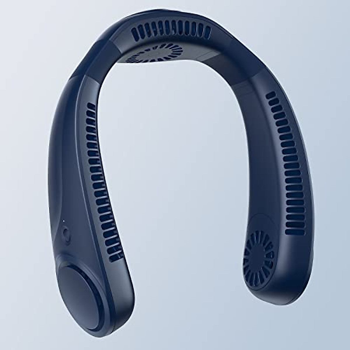 Portable Neck Fan with Sides and Back Motors for 360°Cooling, Wearable Hands Free Bladeless Fan, Wrap-around Fans,Personal Rechargeable Leafless, 4000 mAh,3 Speeds, Quiet Soft Silicone Neckband Fans