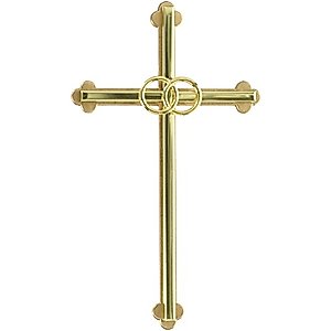 Cathedral Art Gold (Abbey & CA Gift) Wedding Cross, 8-Inch