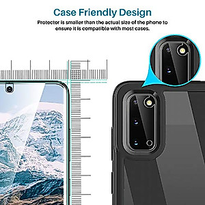 [2+3 Pack] LϟK Designed for Samsung Galaxy S20 2 Pack Screen Protector & 3 Pack Camera Lens Protector, Alignment Frame High Definition Clear Flexible TPU Film