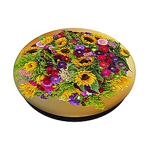 Cell Phone Button Pop Out Holder for Hand Yellow Sunflowers PopSockets PopGrip: Swappable Grip for Phones & Tablets
