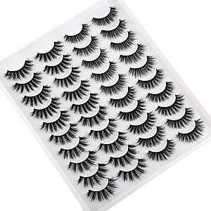 20 Pairs Lashes Wispy Eyelashes 4 Styles False Eyelashes 3D Faux Mink Lashes Wholesale Bulk Natural Fake Eyelashes Dramatic Long Eyelashes by Calphdiar