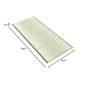 MustMat Tatami Futon Mattress Foldable Tatami Mat Twin Japanese Floor Mattress Rush Grass Floor Bed 35.4"x78.7"x1.2"(1 Piece)