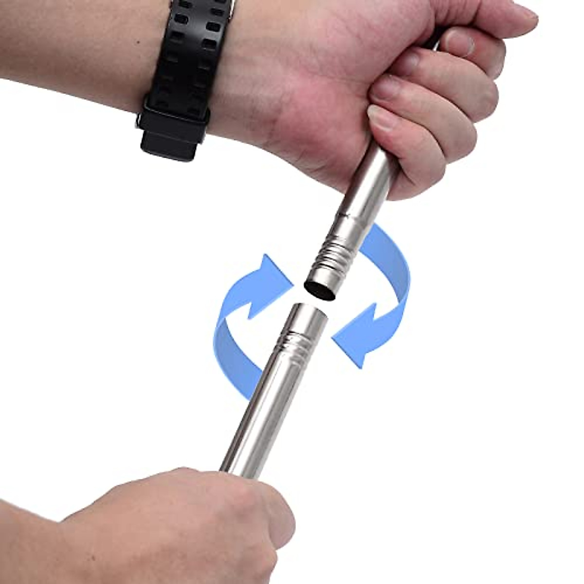 Kichwit 27.6“/2.3ft Metal Stakes for Yard Signs, Stainless Steel, Hardware Included