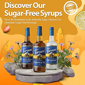 Torani Winter Syrup Flavors Sugar Free Brown Sugar Cinnamon Peppermint Pumpkin Pie Coffee Flavoring