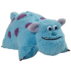 Pillow Pets Monsters Inc 16" Sulley Stuffed Animal, Disney Monsters University Plush Toy, Blue