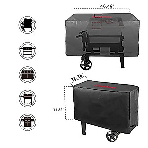 CreoleFeast CFB2001 150 qt. Crawfish Seafood Boiler, Double Sack Outdoor Stove Propane Gas Cooker & CR1001A Premium Oxford Grill Cover