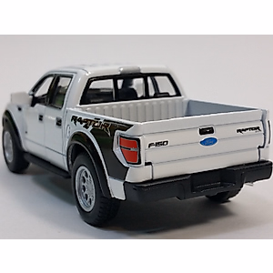 KiNSMART 2013 Ford F-150 SVT Raptor Supercrew White1:46 Scale 5" Die Cast Metal Model Toy