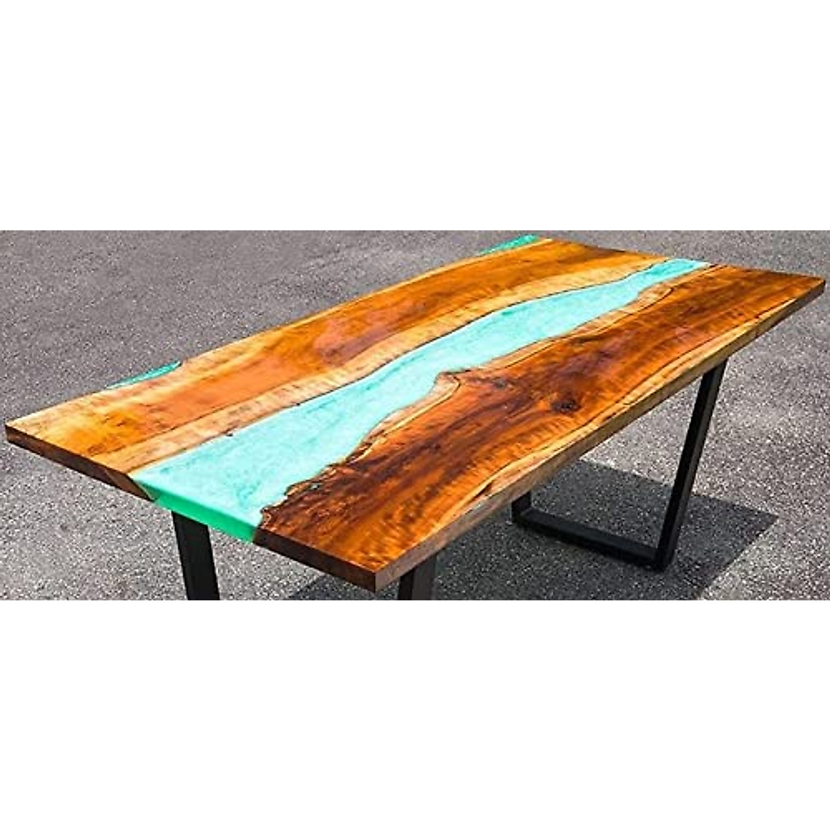 Epoxy Table, Epoxy Resin River Table, Live Edge Wooden Table, Natural Wood,Dining Table, Natural Epoxy Table, Resin Table 54" x 27" Inches