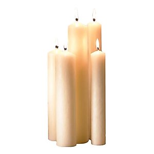 Altar Brand 51% Beeswax PE Altar Candle - 7/8 x 12 H - 24/bx - 2 bxs/cs - Gifts, Crosses, Rosaries, Chains and Much More