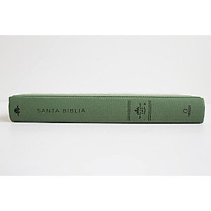Biblia RVR 1960 letra grande Tapa dura y tela verde con flores tamaño manual / B ible RVR 1960 Handy Size Large Print Hardcover Cloth with Green Floral
