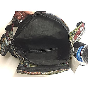 Explorer Large Polyester Waist Fanny Bag Purse Pack Men Women Girl Kids Outdoors Running Climbing Cute Fashion Waterproof Water Bottle Holder (Large/16 x 6 x 4-Inch, Route66)