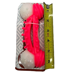Dog Puppy Chew Fetch Toy Dental Hygiene Gum Health Exercise Fun 6 1/2" Outdoors Bone Shaped